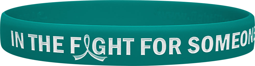 Ovarian Cancer Silicone Wristband Bracelets In The Fight For Someone I Love